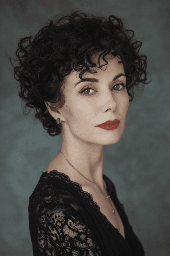 62 Curly Pixie Haircuts For Woman Over 50