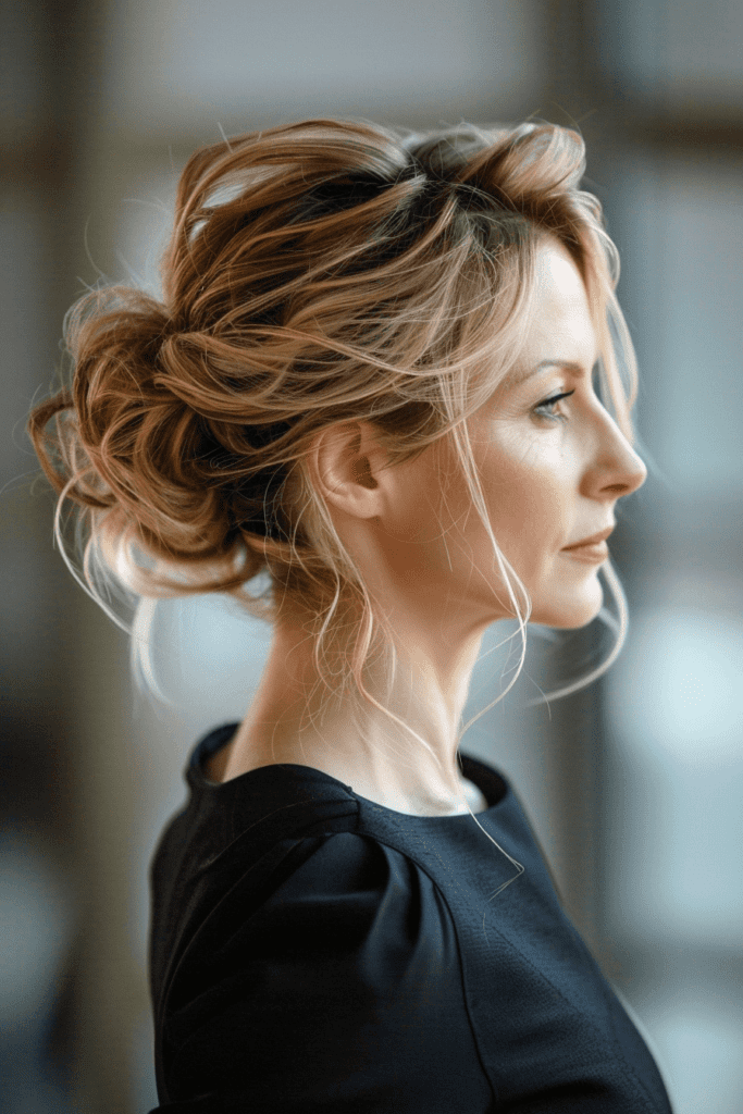 47 Up Dos for Medium Hair Over 40 - Project Hairstyles