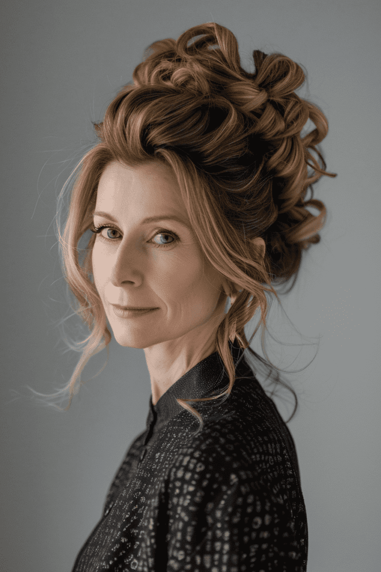 47 Up Dos for Medium Hair Over 40 - Project Hairstyles