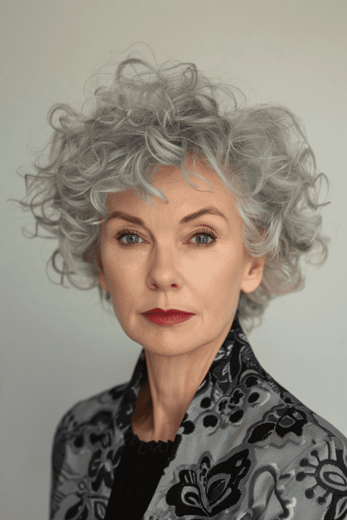 62 Curly Pixie Haircuts For Woman Over 50