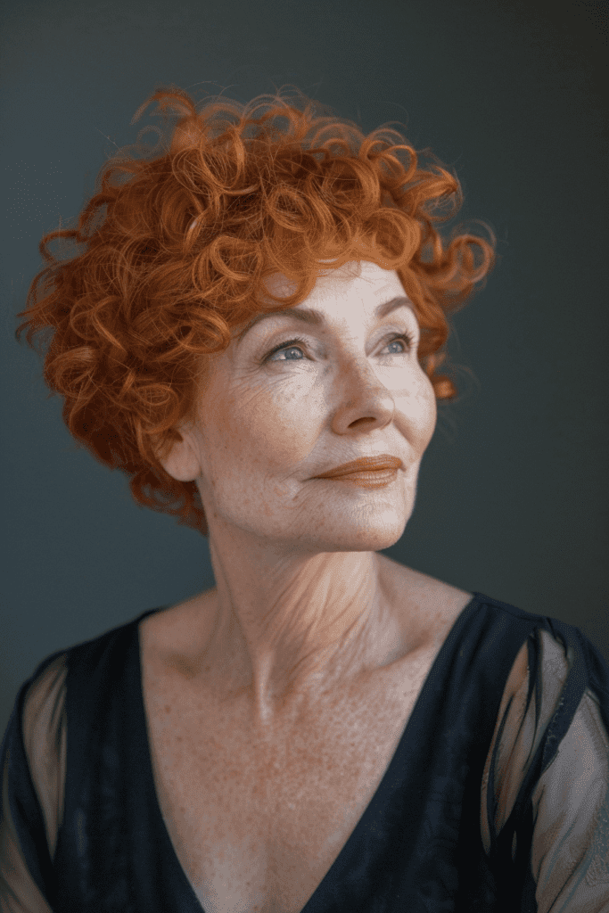 62 Curly Pixie Haircuts For Woman Over 50