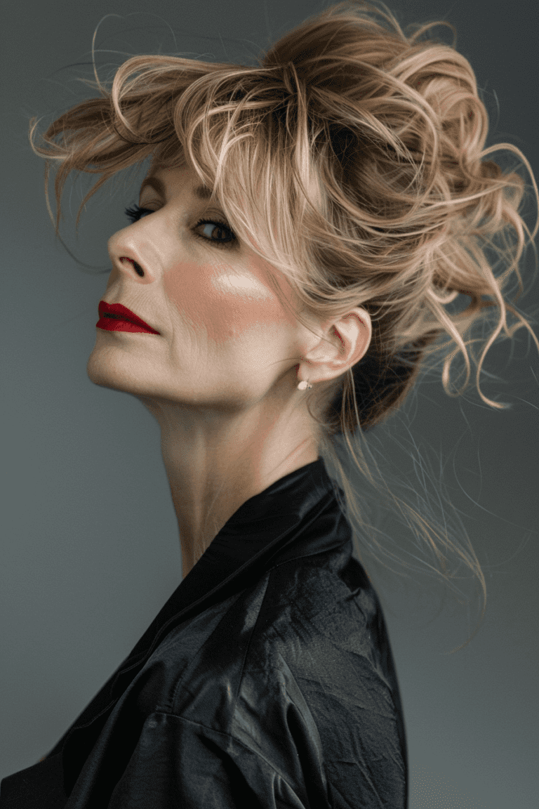 47 Up Dos for Medium Hair Over 40 - Project Hairstyles