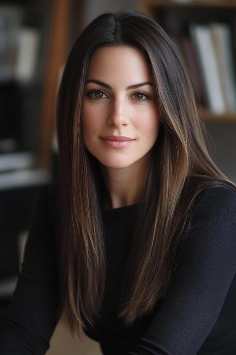 44 Stunning Dark Brown Hair with Highlights Looks