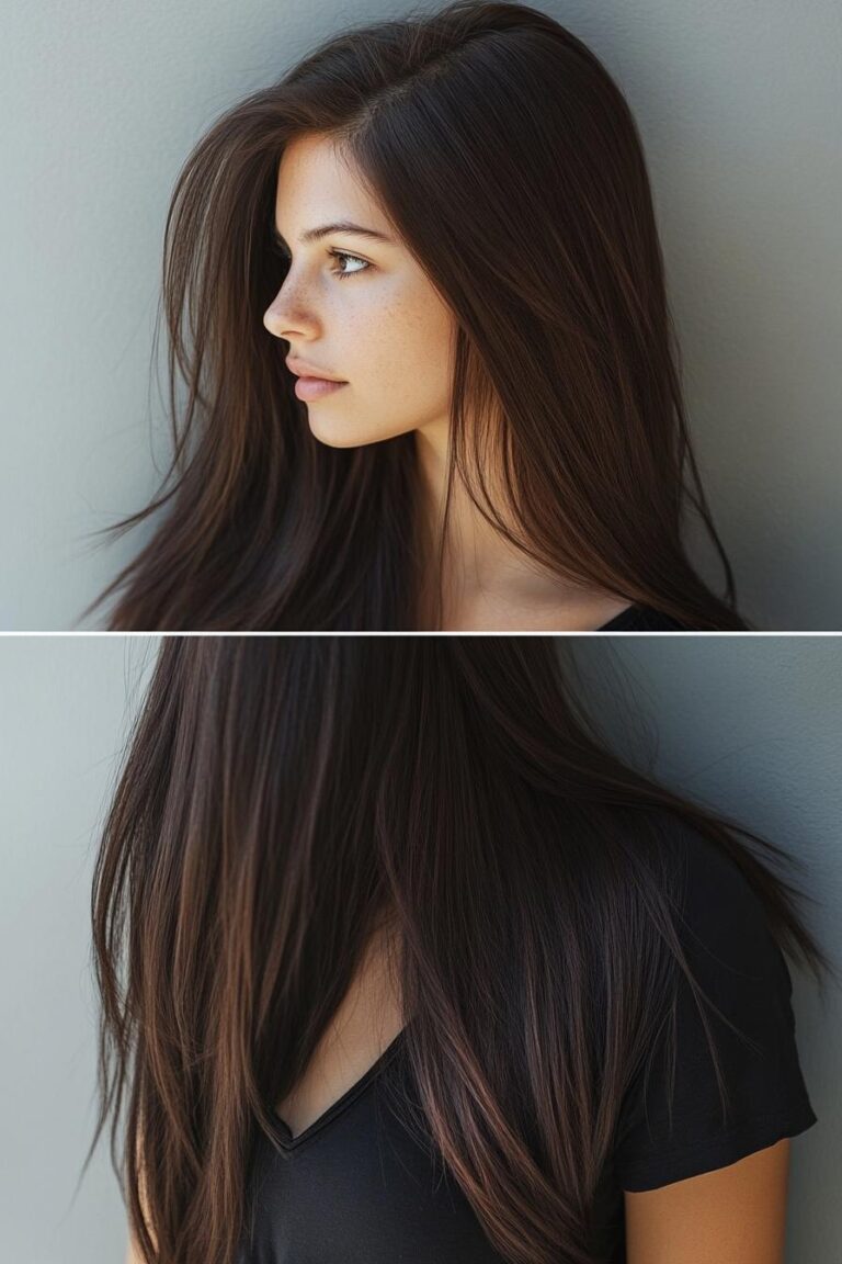 44 Stunning Dark Brown Hair with Highlights Looks