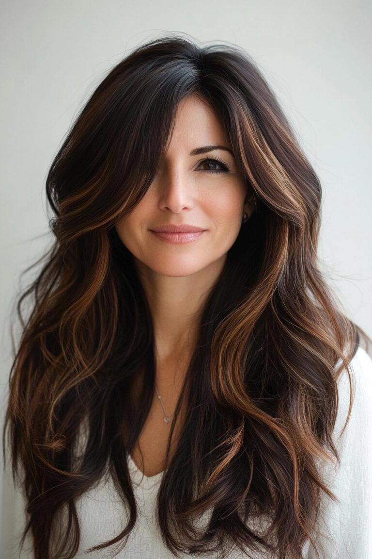 37 Best Dark Hair with Highlights Ideas