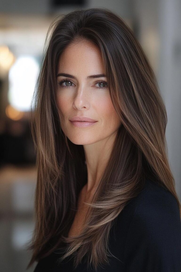 44 Stunning Dark Brown Hair with Highlights Looks