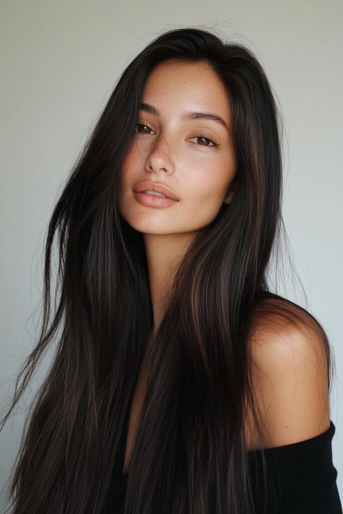 44 Stunning Dark Brown Hair with Highlights Looks
