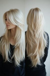 33 Effortless Long Layered Haircuts with Side Bangs