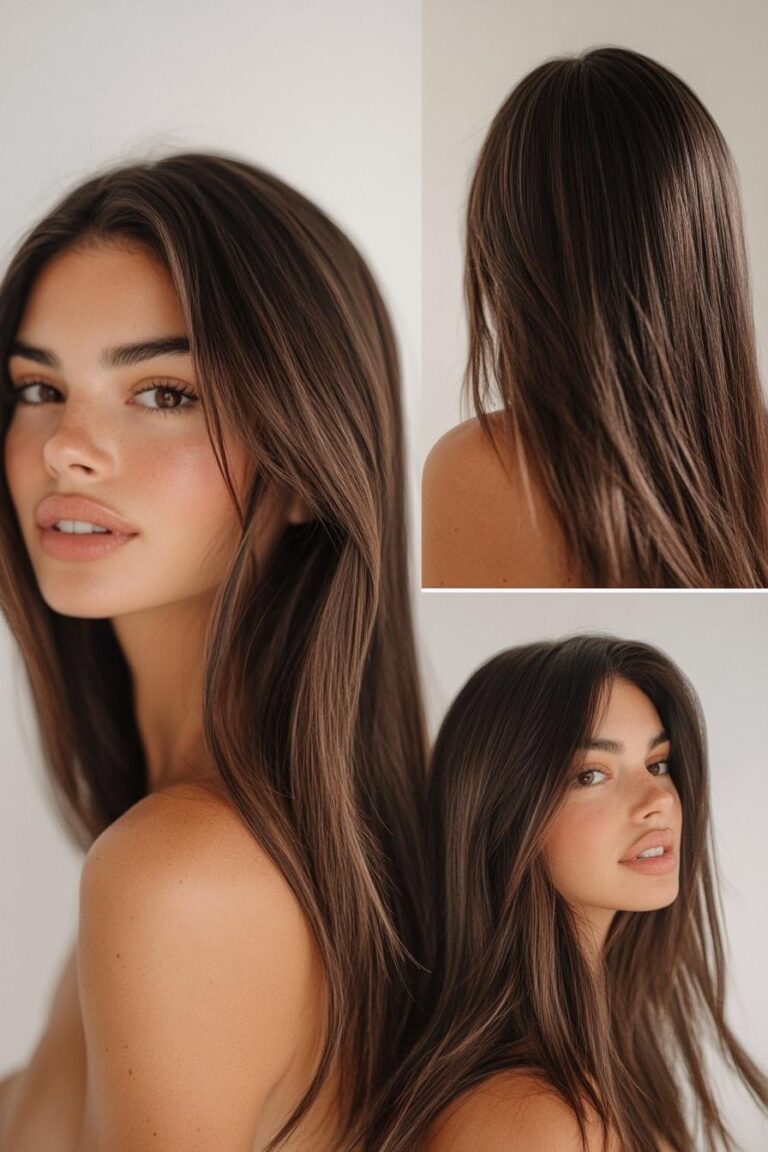 44 Stunning Dark Brown Hair with Highlights Looks