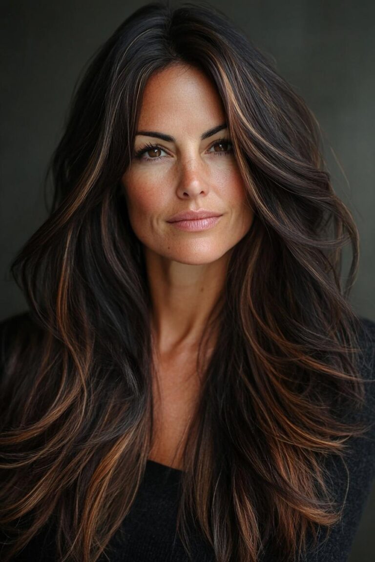 37 Best Dark Hair with Highlights Ideas