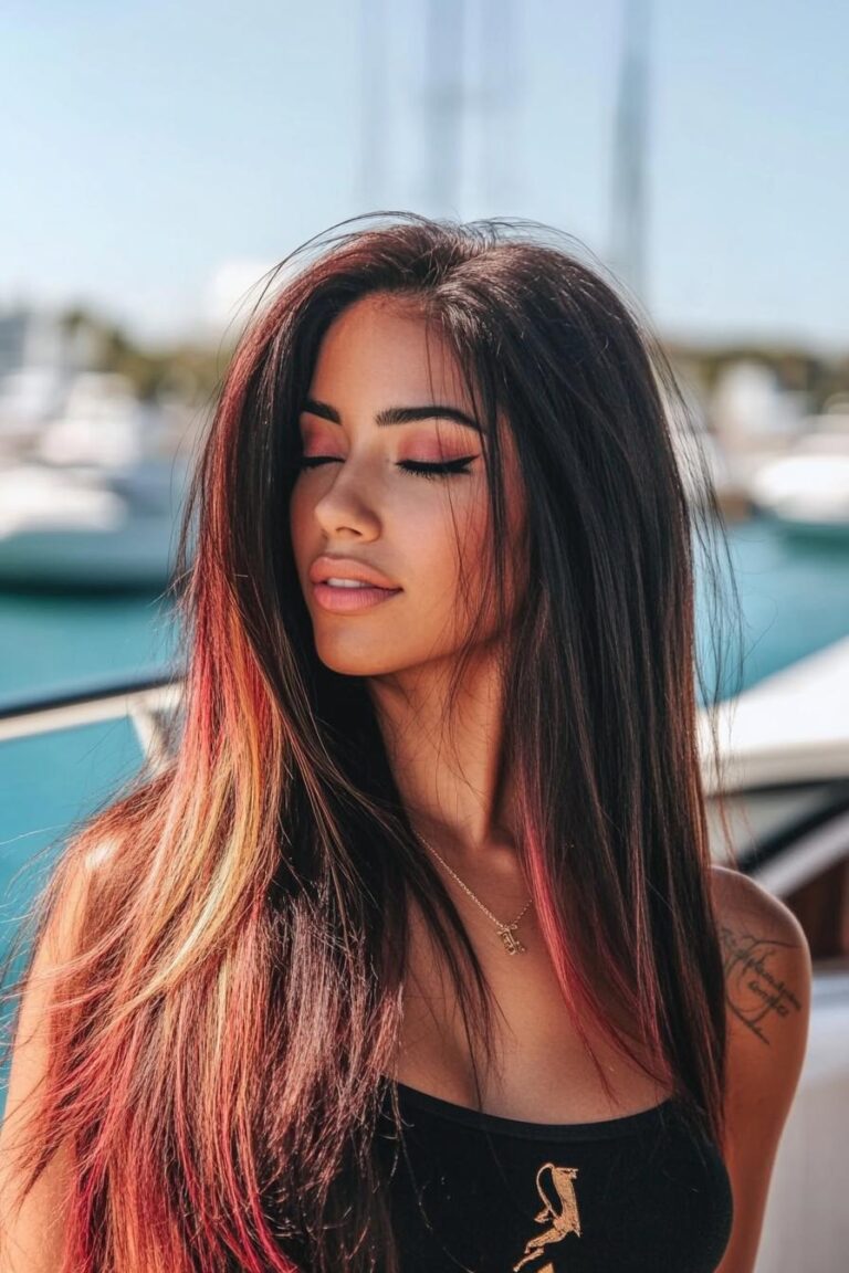 37 Best Dark Hair with Highlights Ideas