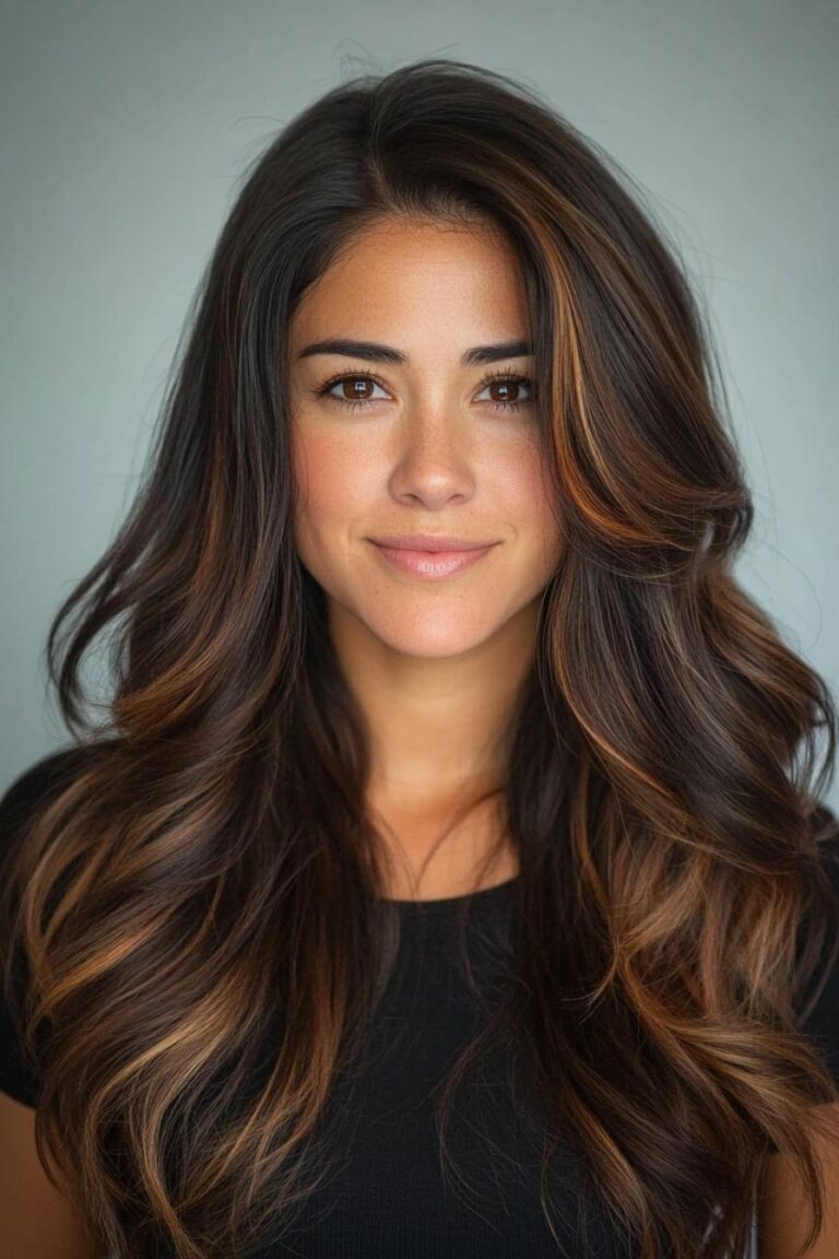 37 Best Dark Hair with Highlights Ideas