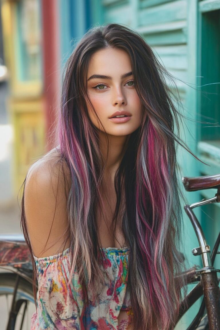 37 Best Dark Hair with Highlights Ideas