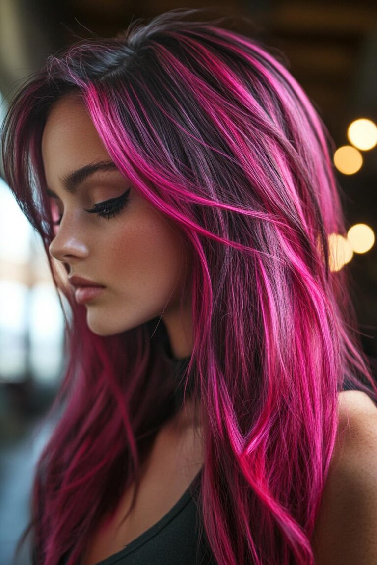 37 Best Dark Hair with Highlights Ideas