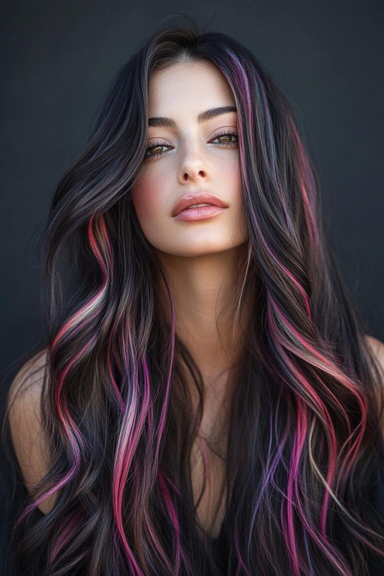 37 Best Dark Hair with Highlights Ideas