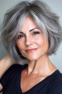 31 Easy to Style Silver Fox Haircuts for Active Women