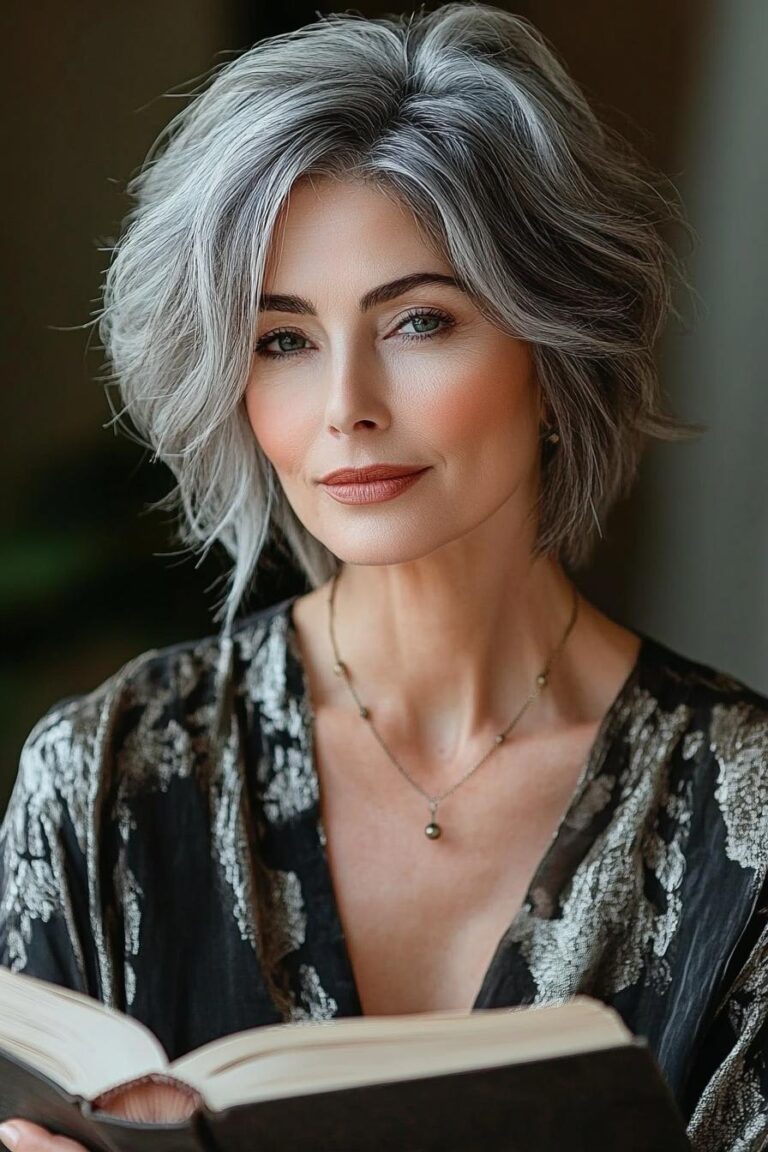 31 Easy to Style Silver Fox Haircuts for Active Women