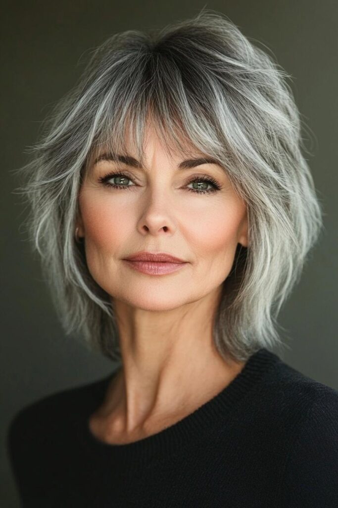 31 Easy To Style Silver Fox Haircuts For Active Women