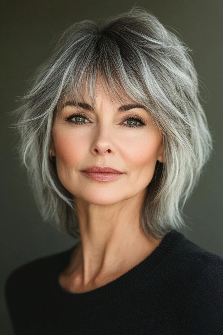31 Easy to Style Silver Fox Haircuts for Active Women