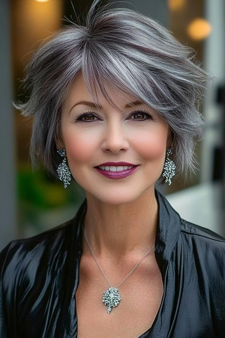 31 Easy to Style Silver Fox Haircuts for Active Women
