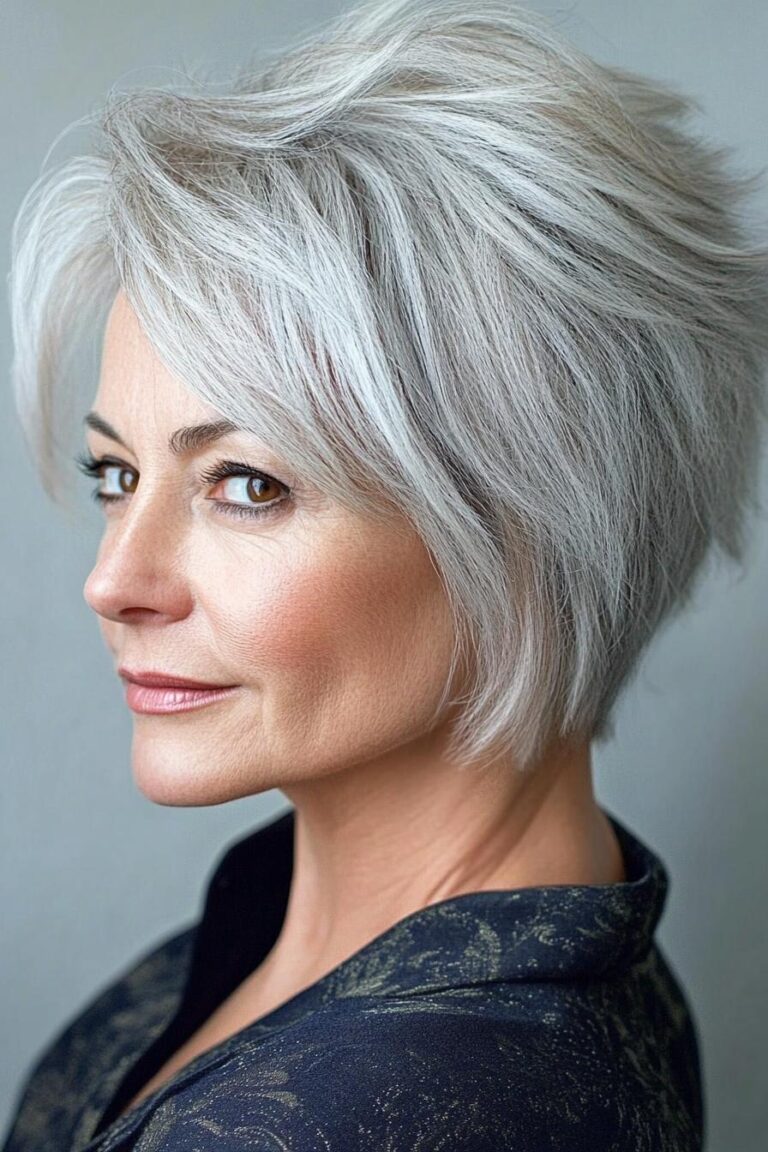 31 Easy to Style Silver Fox Haircuts for Active Women