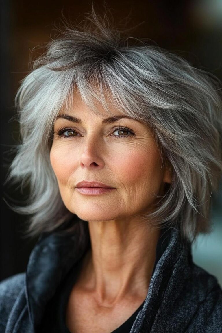 31 Easy to Style Silver Fox Haircuts for Active Women