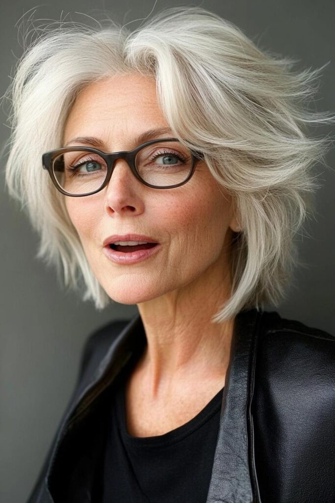 31 Easy to Style Silver Fox Haircuts for Active Women