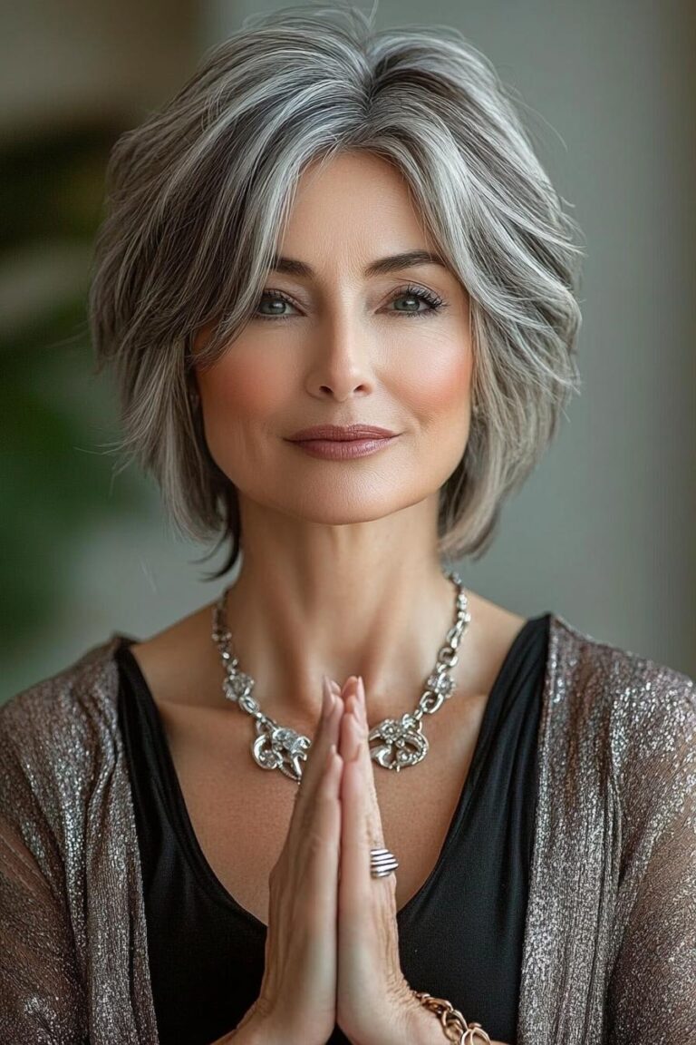 31 Easy to Style Silver Fox Haircuts for Active Women