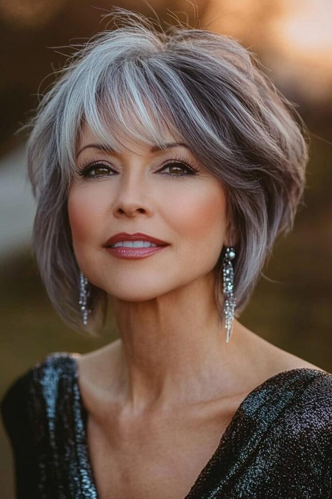 31 Easy to Style Silver Fox Haircuts for Active Women