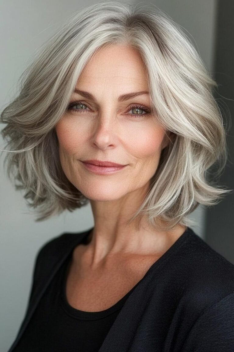 31 Easy to Style Silver Fox Haircuts for Active Women