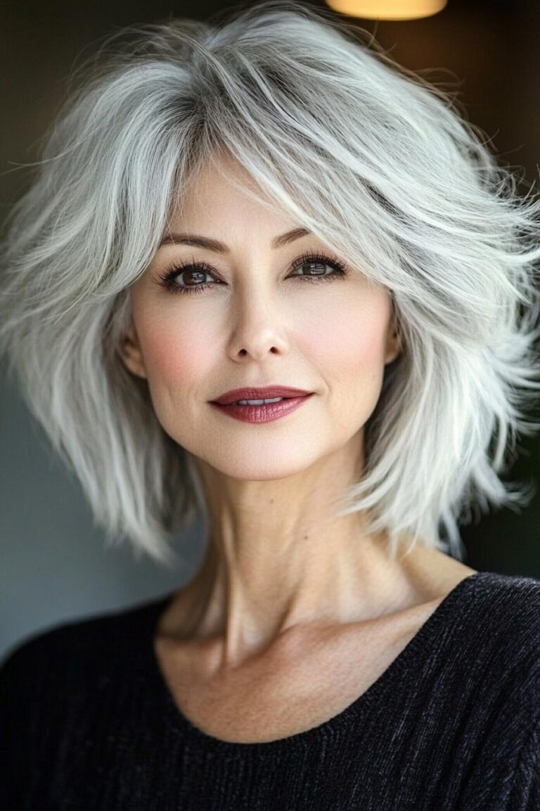 31 Easy to Style Silver Fox Haircuts for Active Women