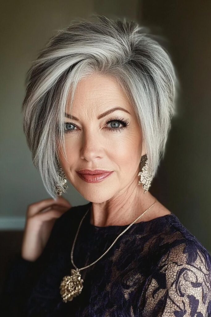 31 Easy to Style Silver Fox Haircuts for Active Women
