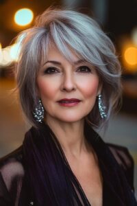 31 Easy to Style Silver Fox Haircuts for Active Women