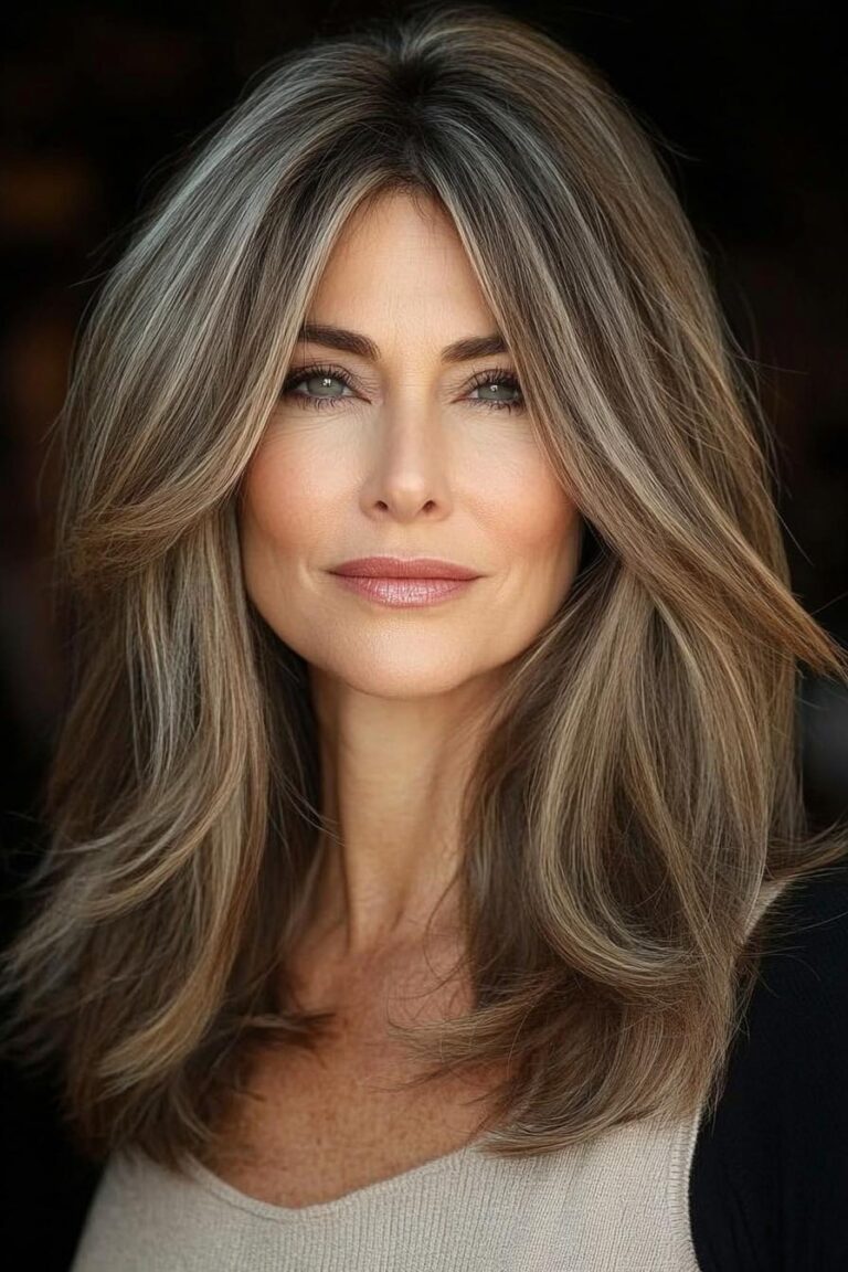 22 Medium Length Layered Cuts for Women Over 50