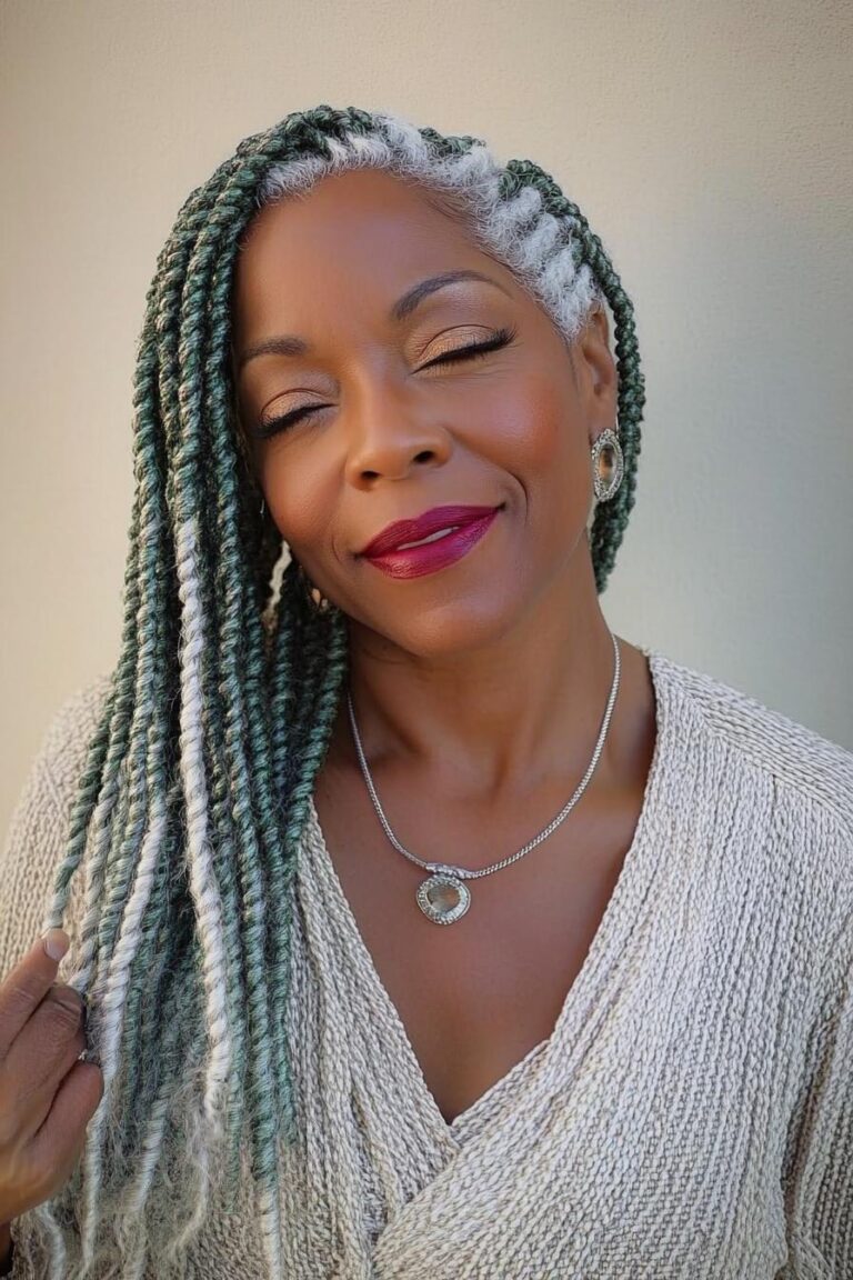 17 Easy Knotless Braids for Older Women