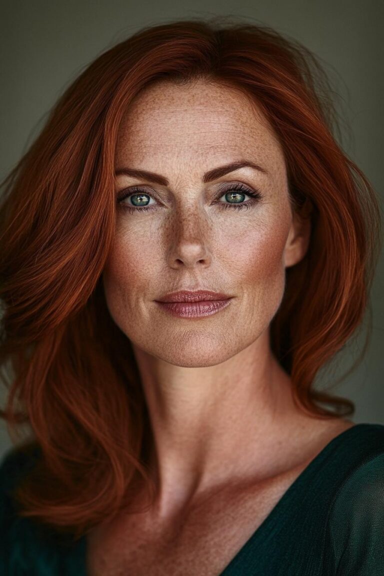 15 Copper Red Hair Colors for Mature Beauty