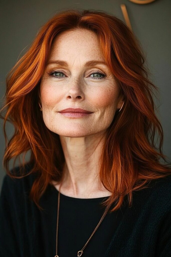 15 Copper Red Hair Colors for Mature Beauty