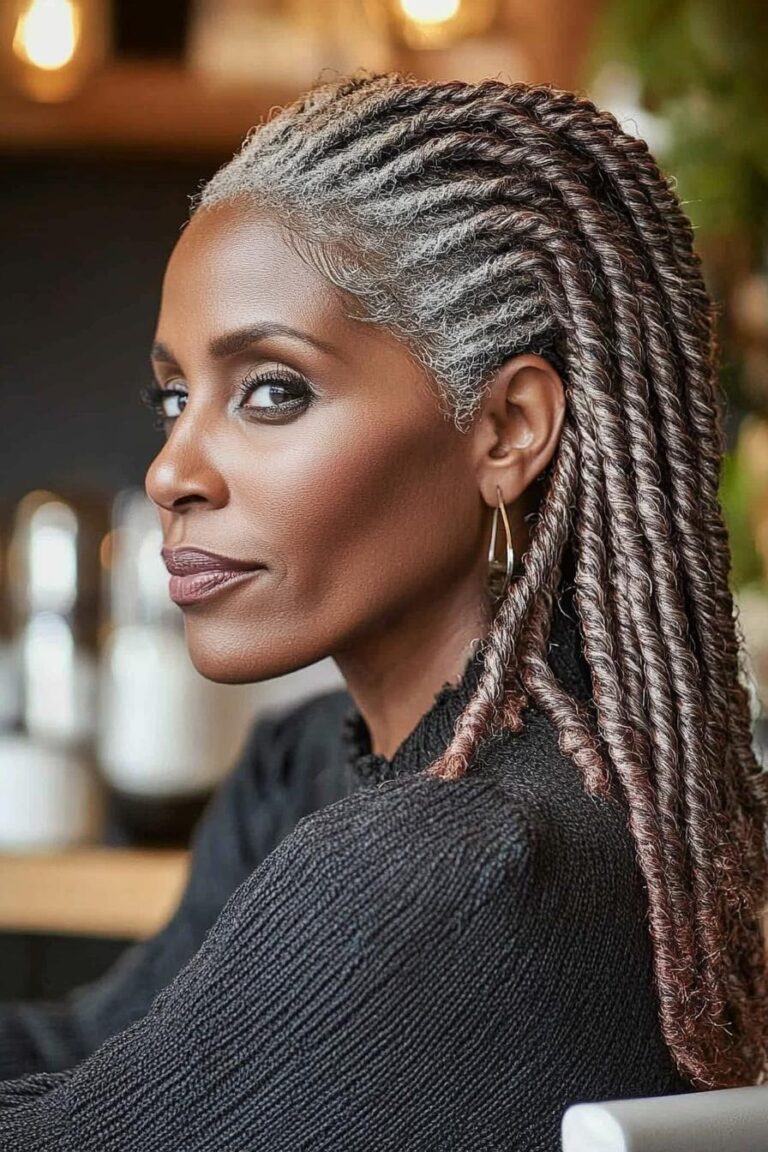 17 Easy Knotless Braids for Older Women