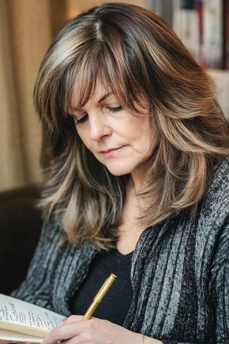 22 Medium Length Layered Cuts for Women Over 50