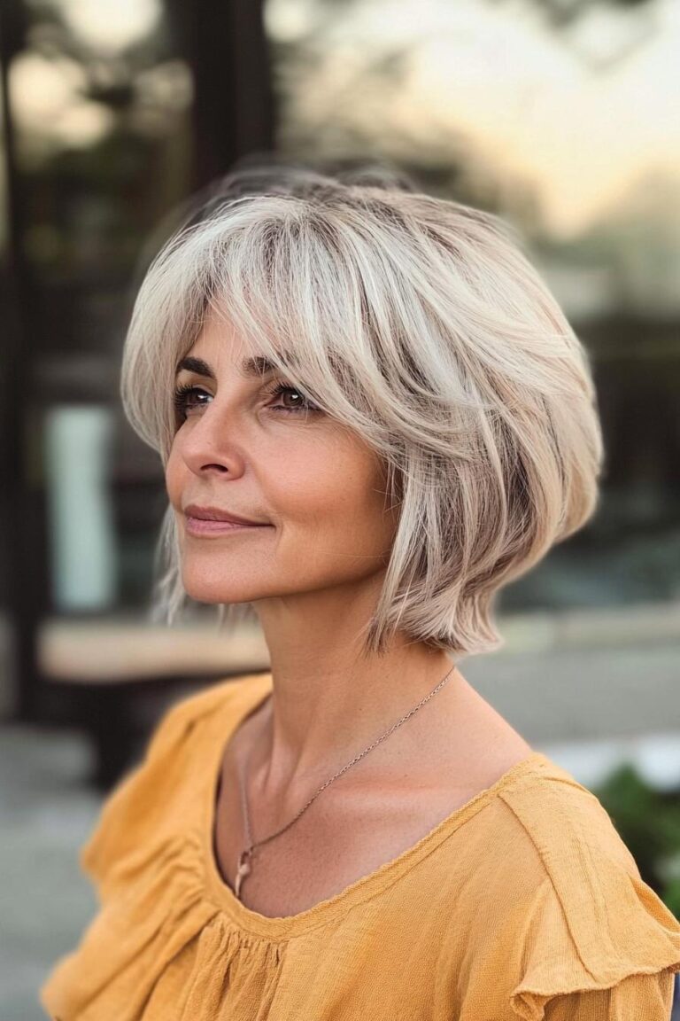19 Modern Choppy Bob Hairstyles for Mature Women