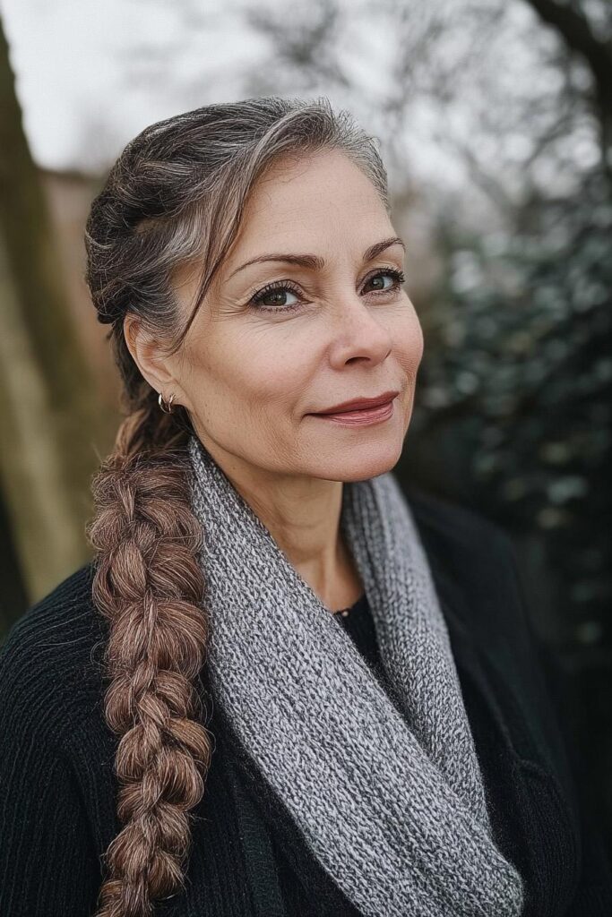 17 Elegant Winter Hair Braids for Mature Women