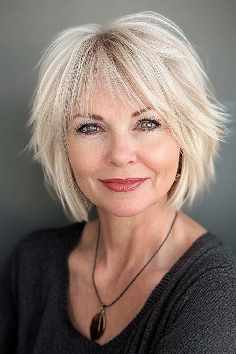 19 Modern Choppy Bob Hairstyles for Mature Women