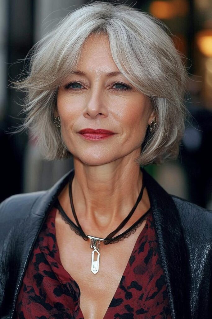 18 Modern Choppy Bob Hairstyles for Women 65+