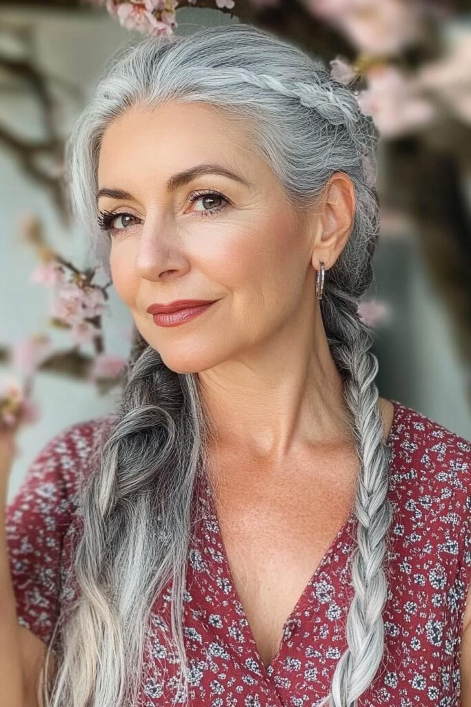 15 Cozy Spring Hair Braids for Mature Women