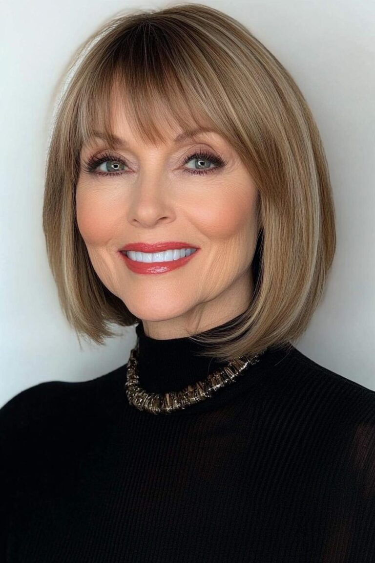 15 Classic Bob Hairstyles with Bangs for Mature Women