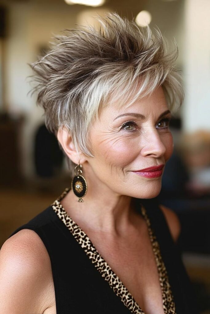 22 Chic Short Spiked Hair Styles for Bold Seniors