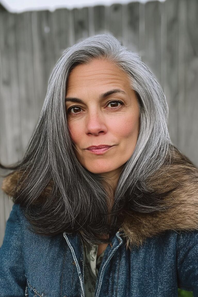 15 Grey Blending Ideas for Dark Hair That Look Seamless