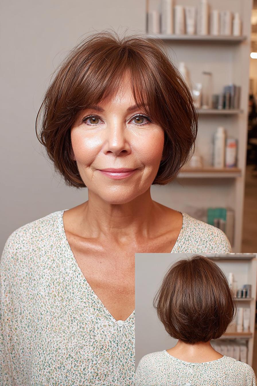 16 Bob Haircuts with Bangs That Softly Frame the Face